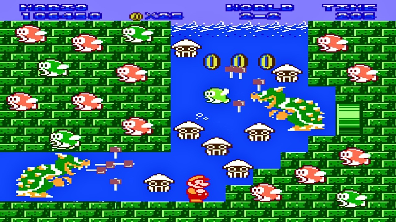 JUN Mario World 2! Nes Super Mario Bros Walkthrough - YouTube
