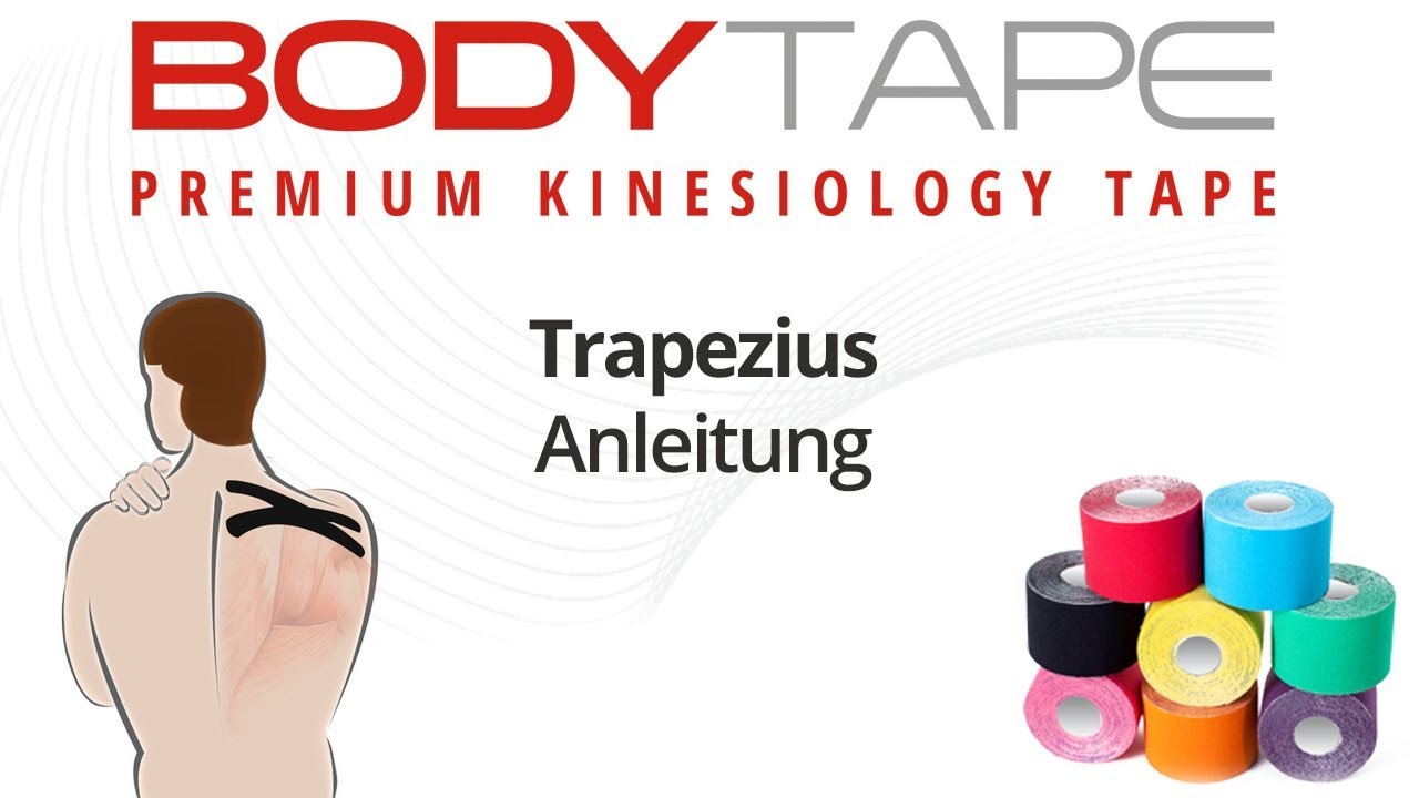 Kinesiologisches Tape Anleitung für den Nacken / Trapezius - YouTube
