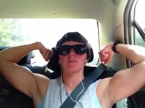 Flexing in the car - YouTube