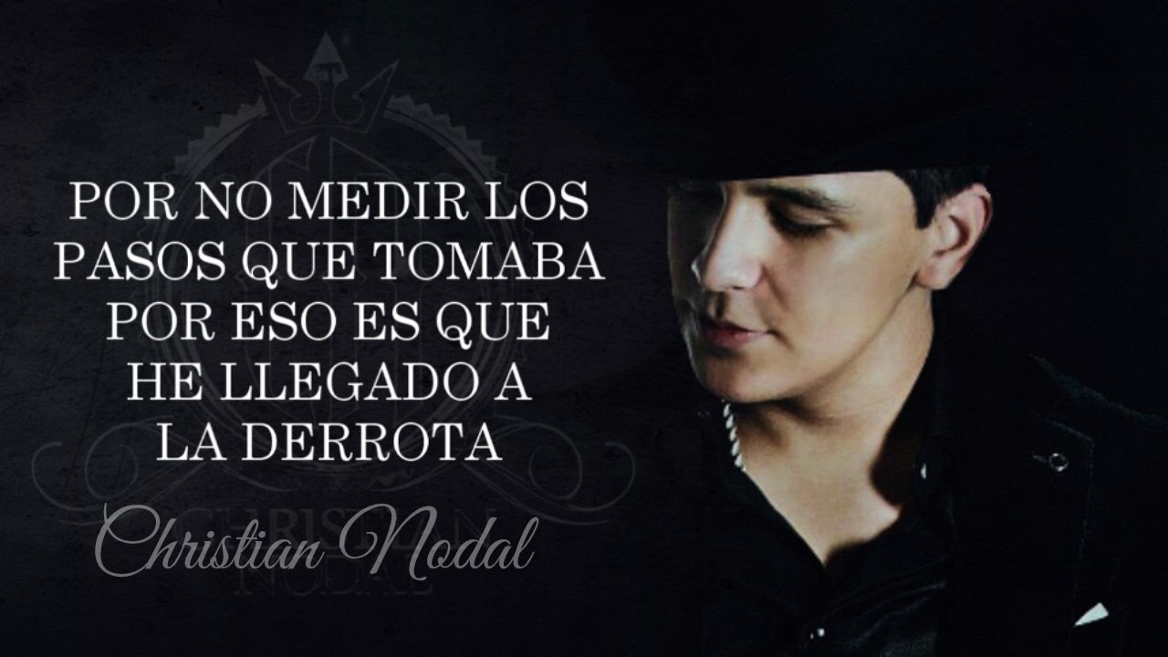 (LETRA) ¨LA DERROTA¨ - Christian Nodal (Lyric Video) - YouTube