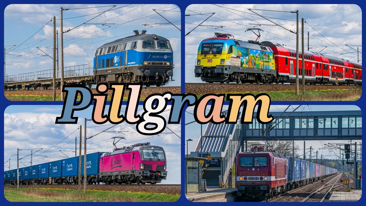 Pociągi w Pillgram 🇩🇪 - YouTube