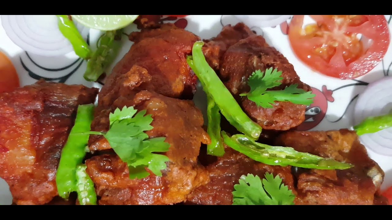 Red chicken fry - YouTube