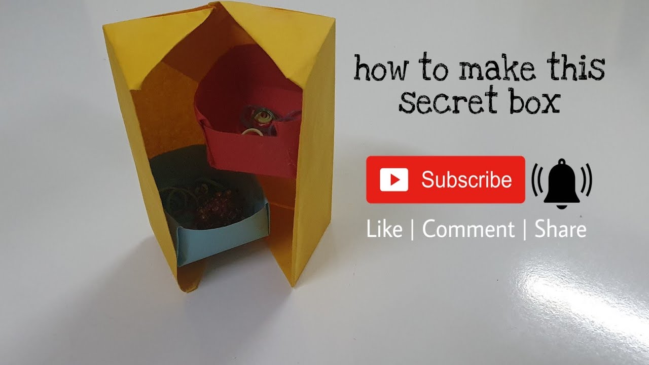 DIY secret stepper box | paper craft | secret box | paper diy | World ...