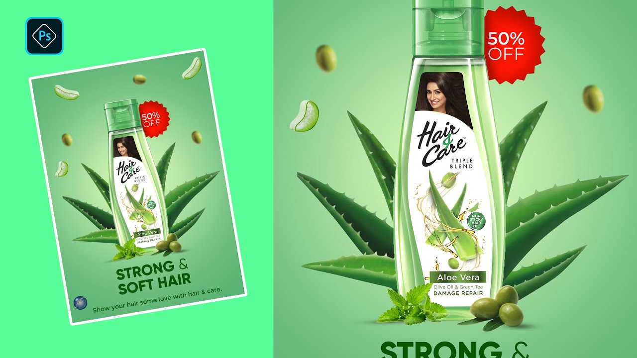 Photoshop Tutorial - Advertising poster design in Photoshop _ Flyer ...