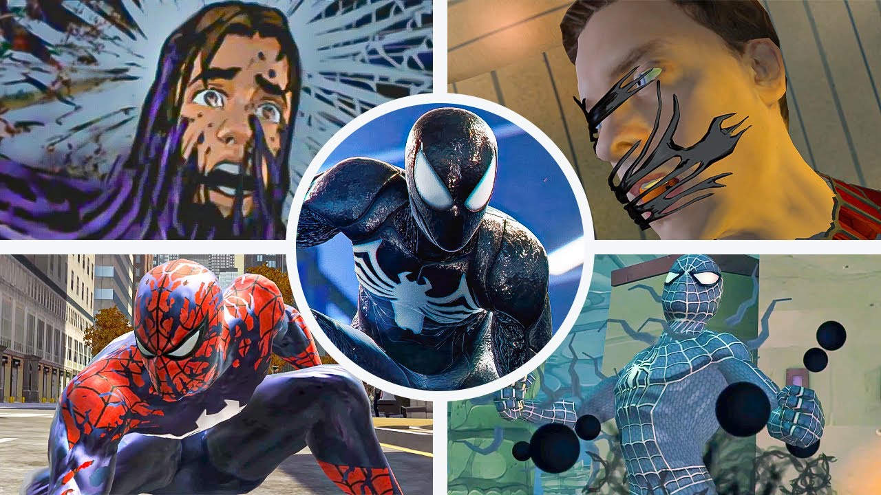 Evolution of Symbiote Taking Over Peter Parker in Games (2005 - 2023 ...