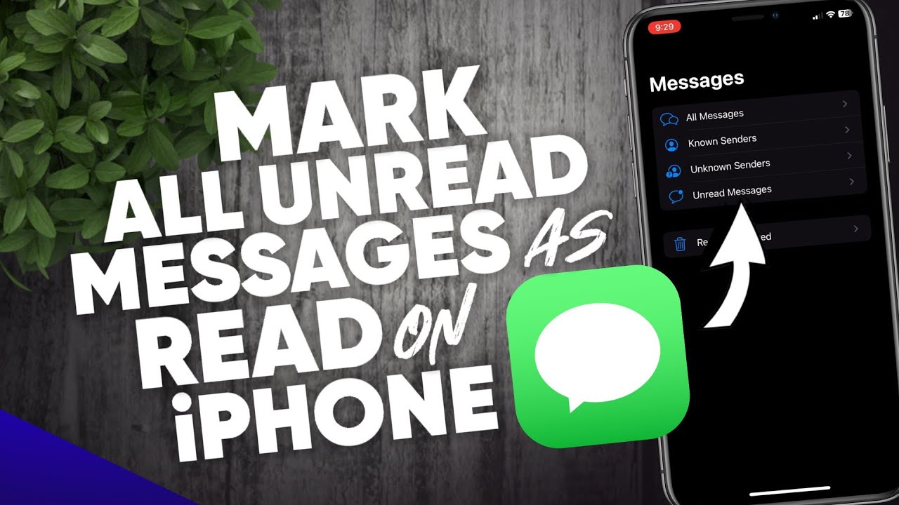 How to mark all unread messages as read on iPhone - YouTube