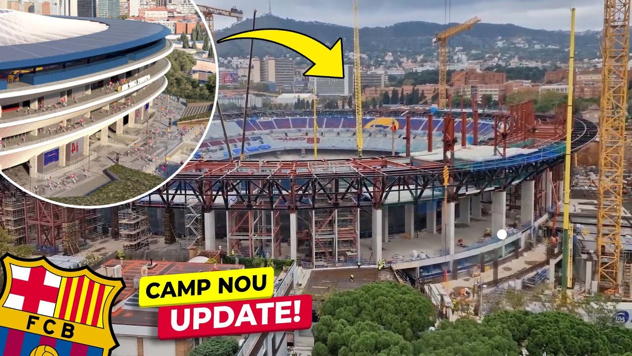 NEW Camp Nou Construction Update (18 November 2024) - YouTube