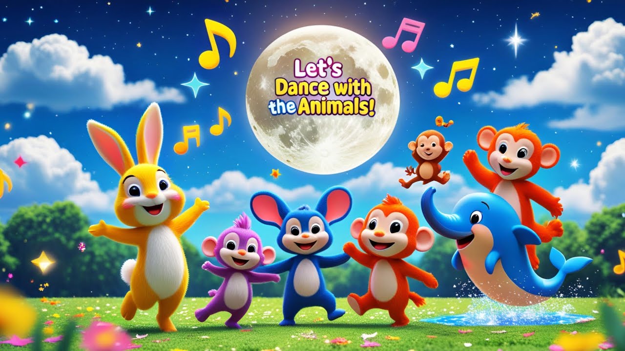 The Happy Animal Dance 🐾🎶 | Fun & Energetic Dance Video for kids - YouTube