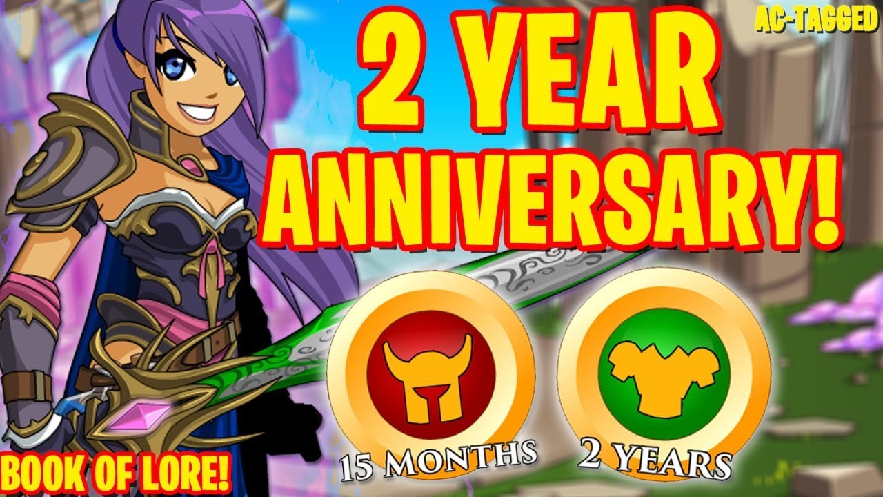 AQW - 2 YEAR ANNIVERSARY Items! (Book Of Lore) (AC-TAGGED) + ITEM ...