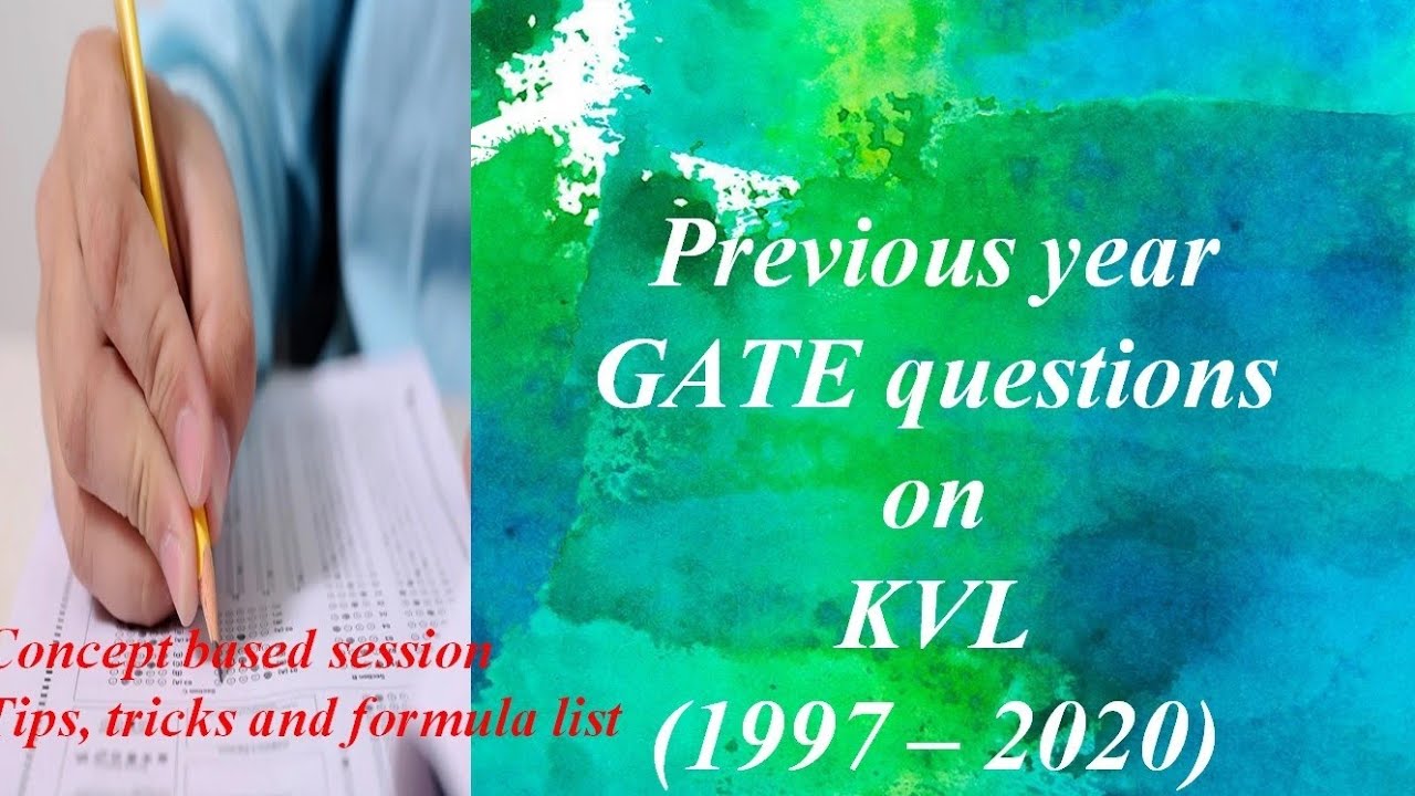Previous year GATE questions on KVL ( Kirchhoff’s Voltage Law) 1999 ...
