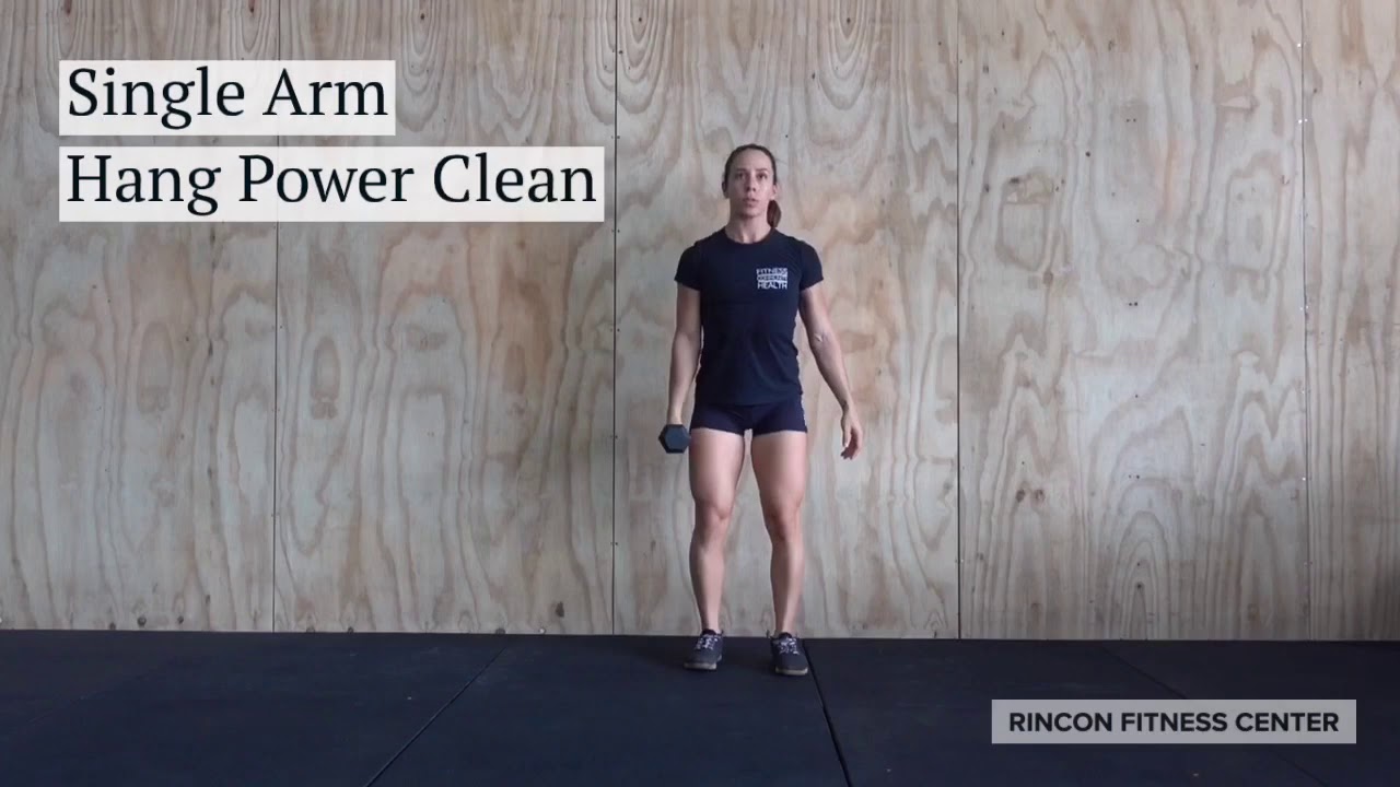 Single Arm Hang Power Clean - YouTube