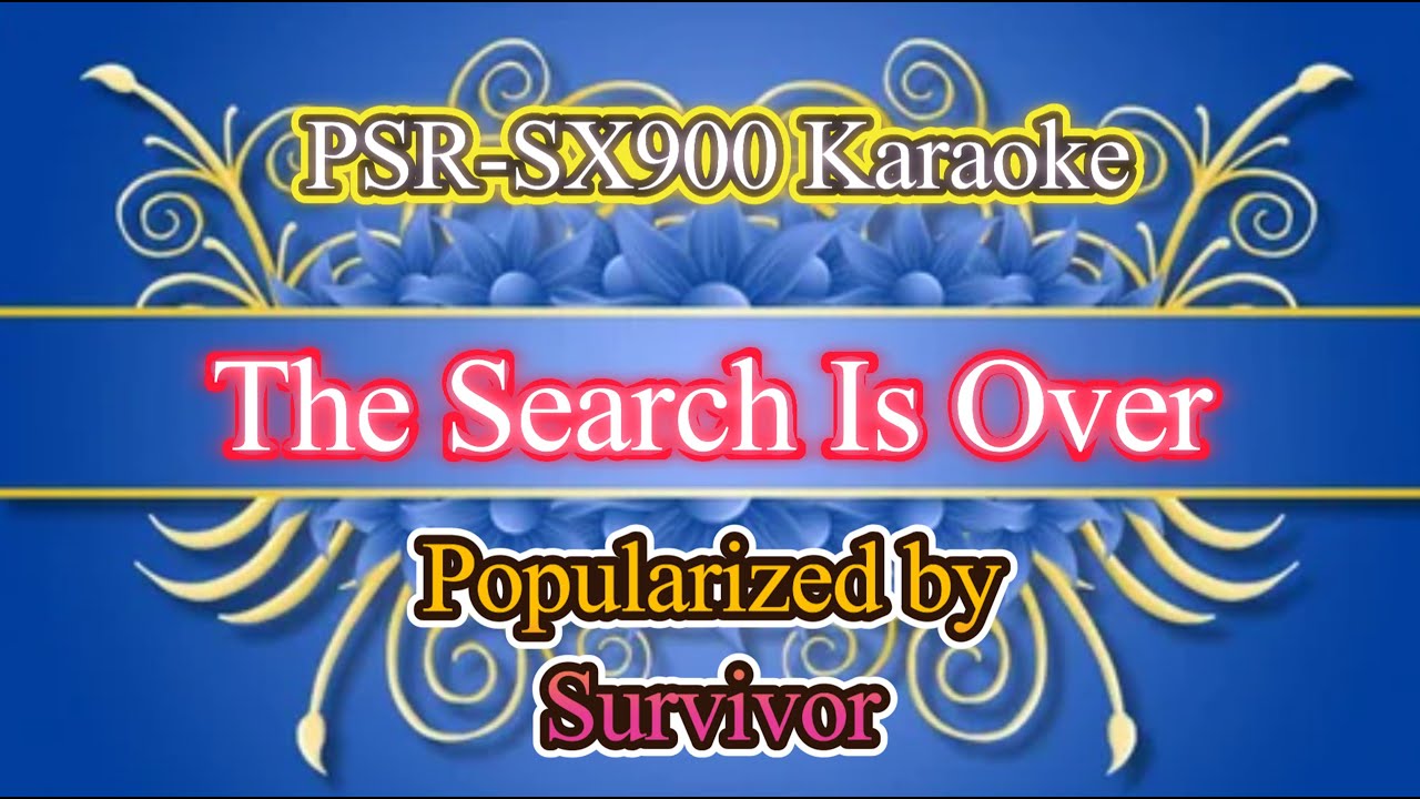 The Search Is Over - Survivor Video Karaoke - YouTube