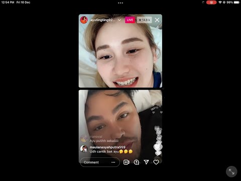 AYU IGUN LIVE INSTAGRAM BARENG - AYU TING TING , IVAN GUNAWAN , AYYIGUN