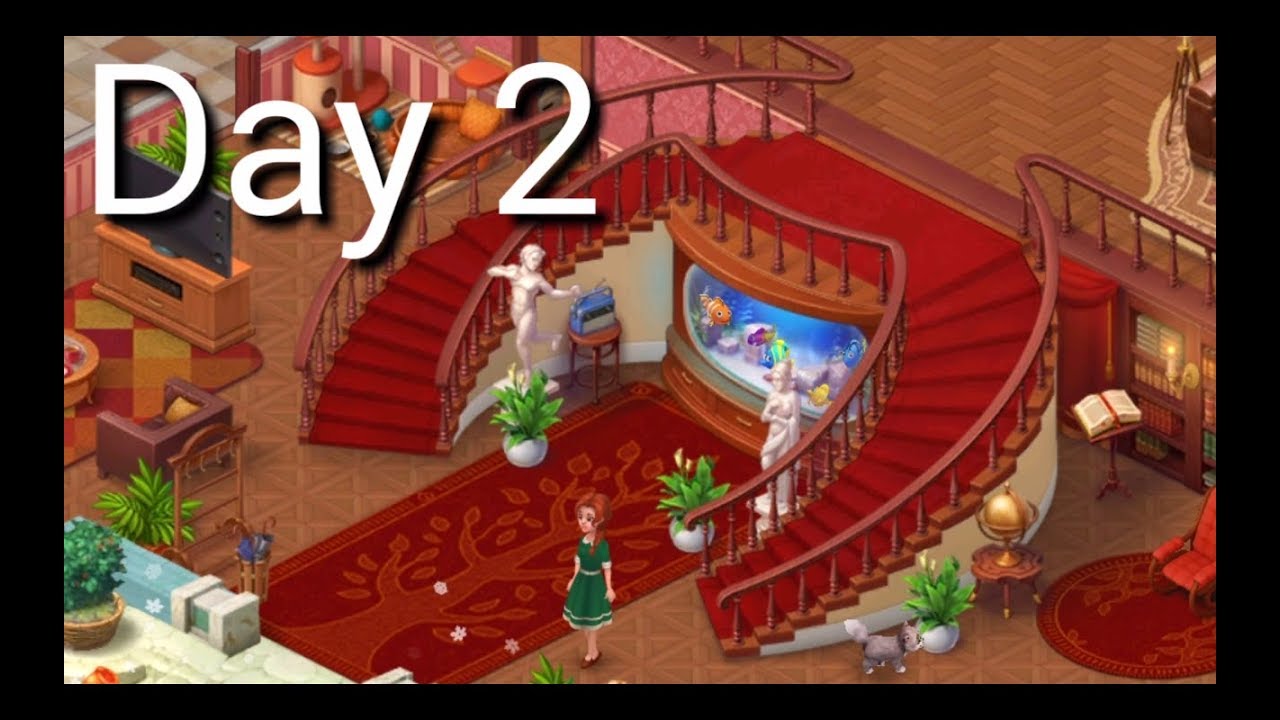 Homescapes Day 2 | Renovation of the Hall | Tutorial - YouTube