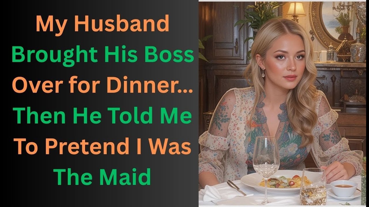 My Husband Brought His Boss Over for Dinner… Then He Told Me to Pretend I Was the Maid # ...