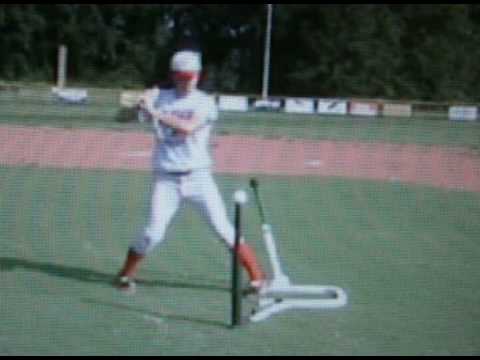StayBack Baseball Batting Tee - StayBackTee.com - YouTube