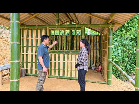 Full video: The journey of a kind-hearted man helping a poor young woman build a simple house.