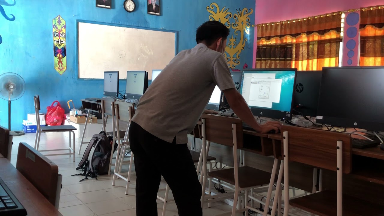 Cara setting jaringan LAN Lab Komputer Sekolah - YouTube