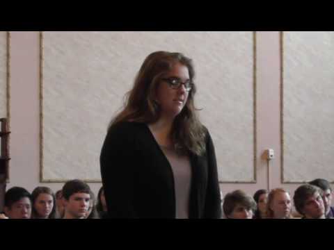 Clarion Student Melissa Burkhart, Officer Neil Kemmer Argue Mock Trial ...