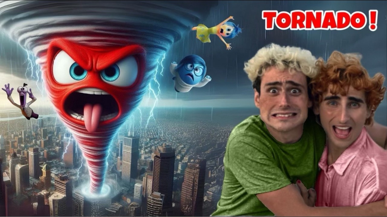 SOPRAVVIVIAMO A UN TORNADO GIGANTE DI INSIDE OUT 2!! 🌪️😱 *abbiamo molta ...