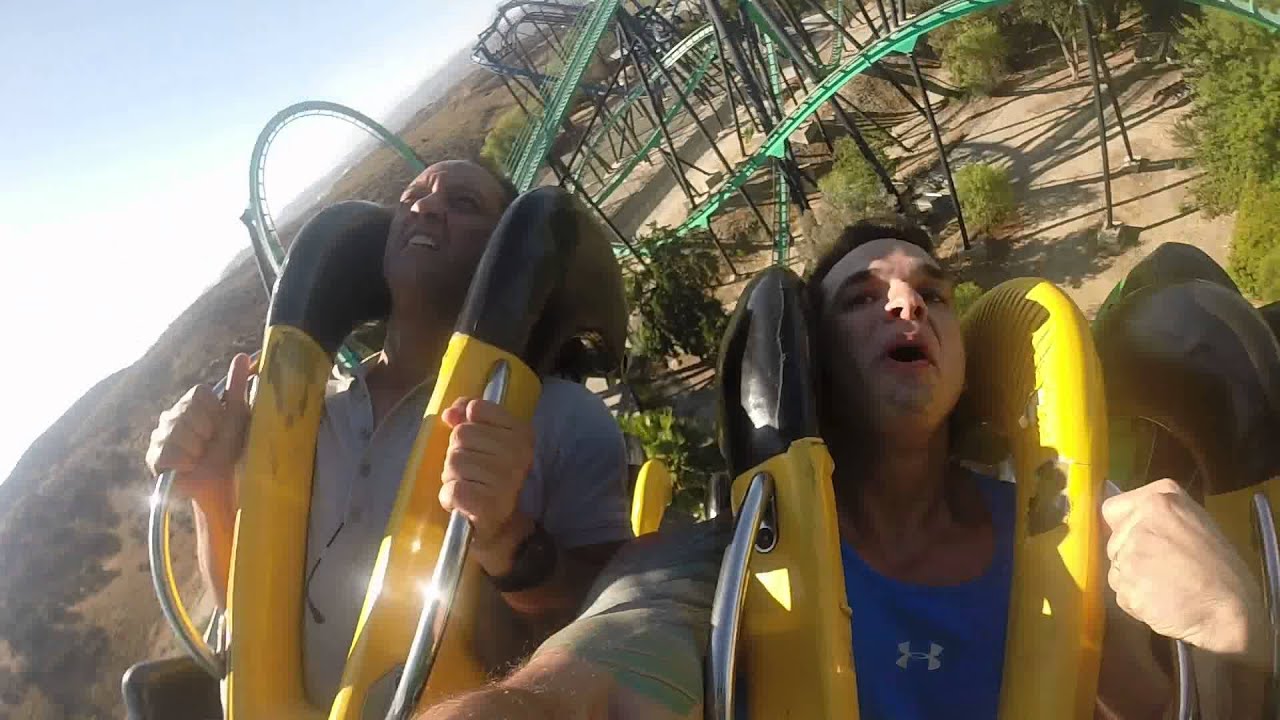 Riddler's Revenge - Montanha Russa do Charada - Six Flags California ...