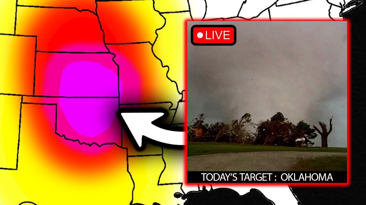 LIVE STORM CHASING - DANGEROUS High Risk Tornado Outbreak - Violent ...