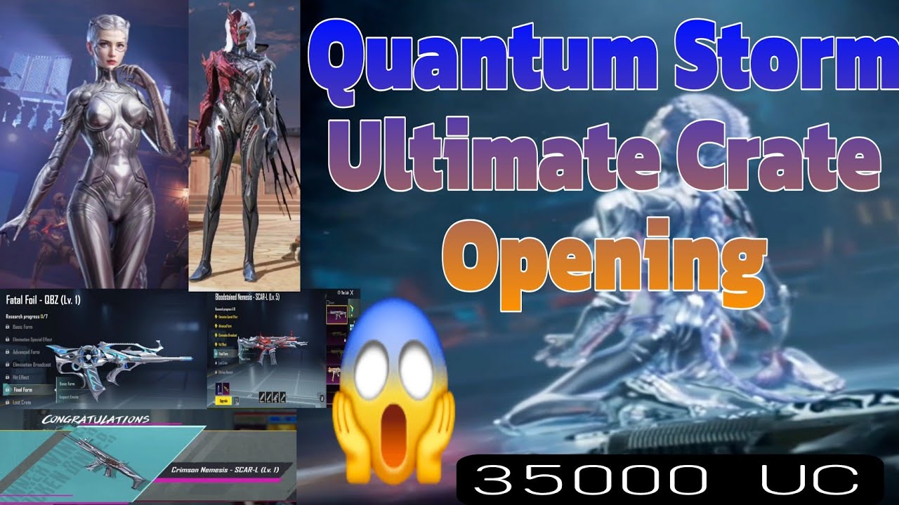 Quantum Storm Ultimate Crate Opening/ Scrl & QBZ Gun Opening/ Crimson ...