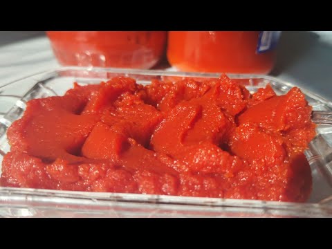 Tomat pastasinin hazirlanmasi. Rengi qıpqırmızı pomidordan tomat hazirlanmasi .Qis tedaruku