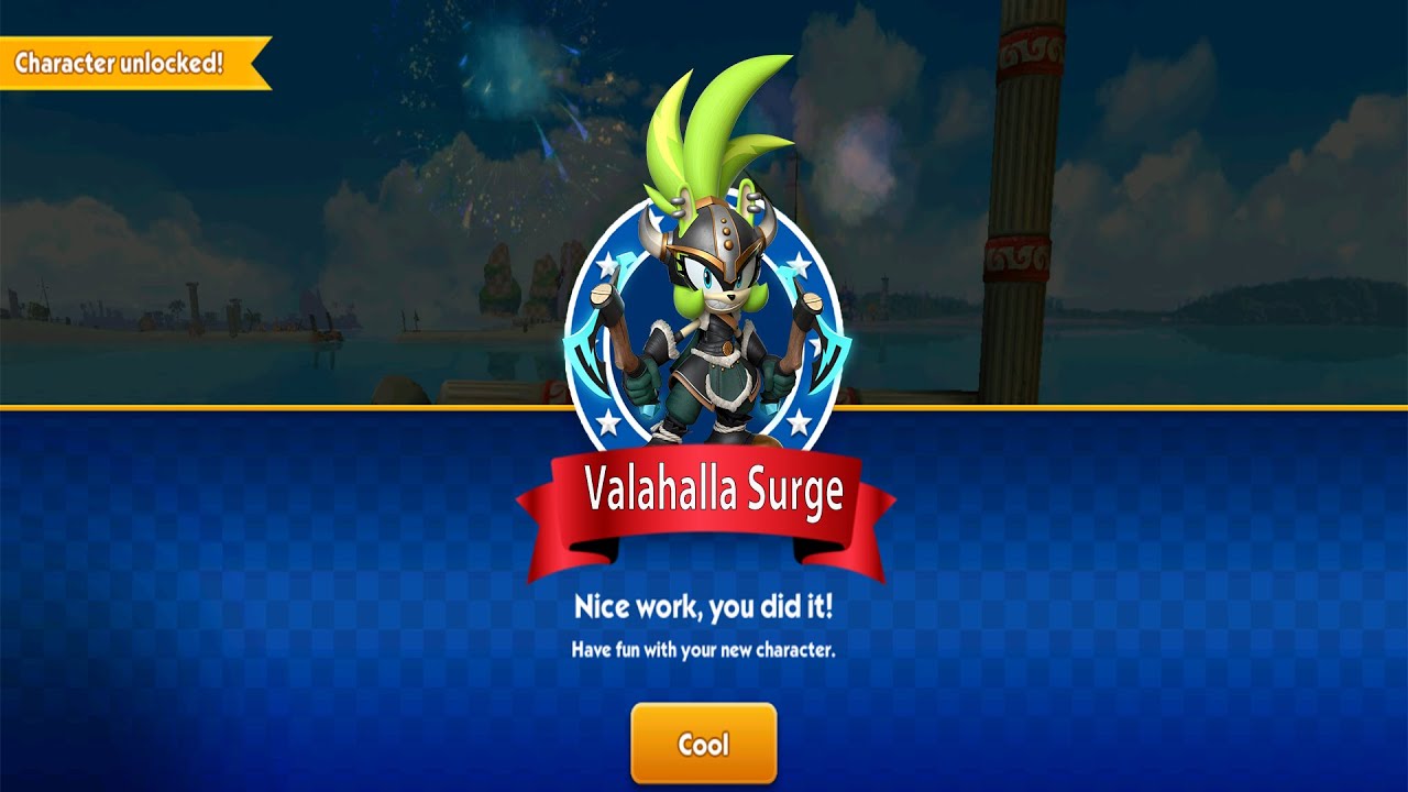 Sonic Dash Racing Game - Valahalla Surge New Character Unlocked vs ...