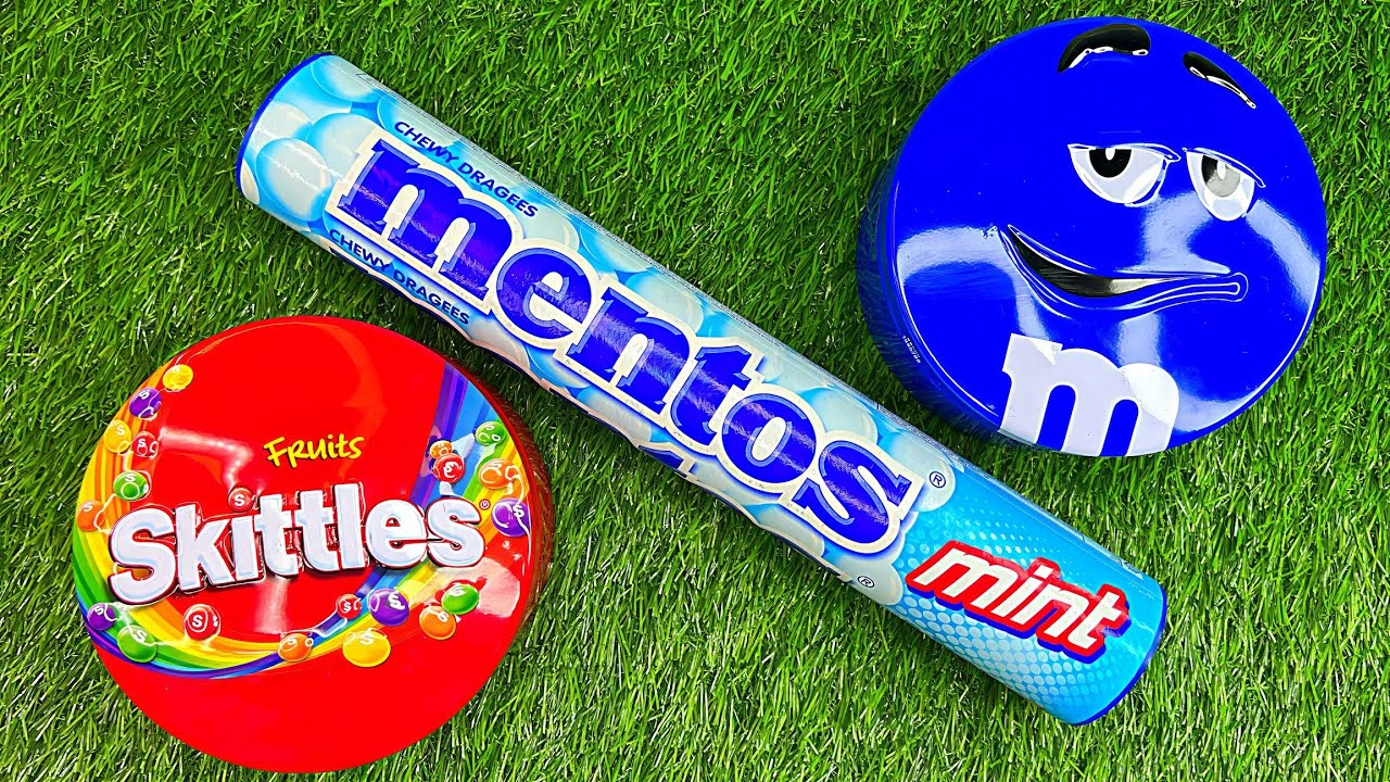 Satisfying Video | Unpacking and Mixing Rainbow Candy in 2 M&M'S vs Big ...