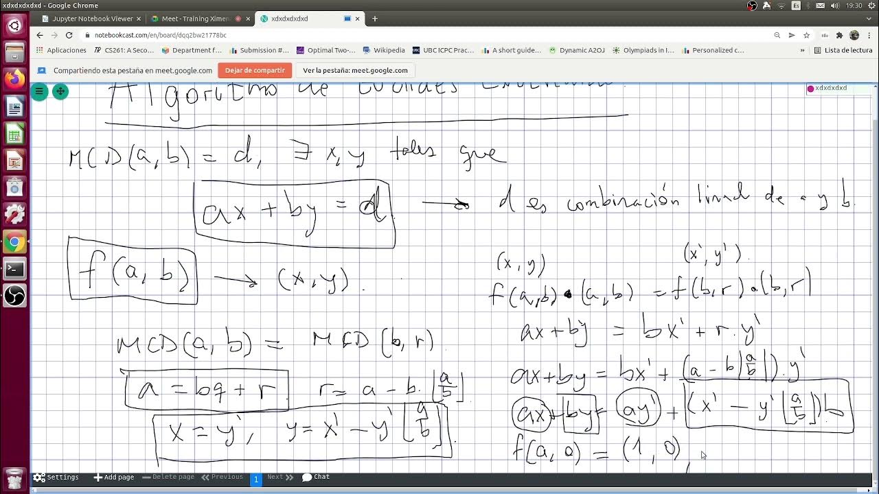 Algoritmo de Euclides Extendido y Recurrencias Lineales - YouTube