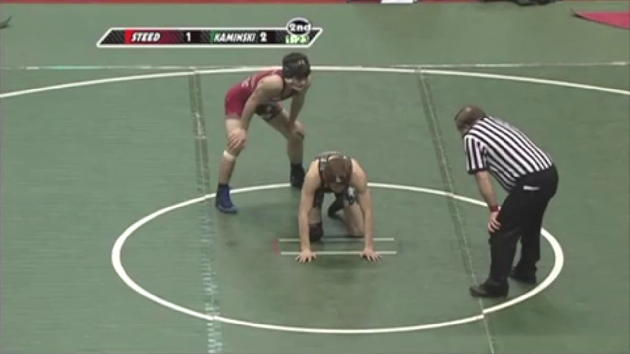 Kyle Kaminski vs Nick Steed 2011 OAC Junior High State Final 126lbs ...