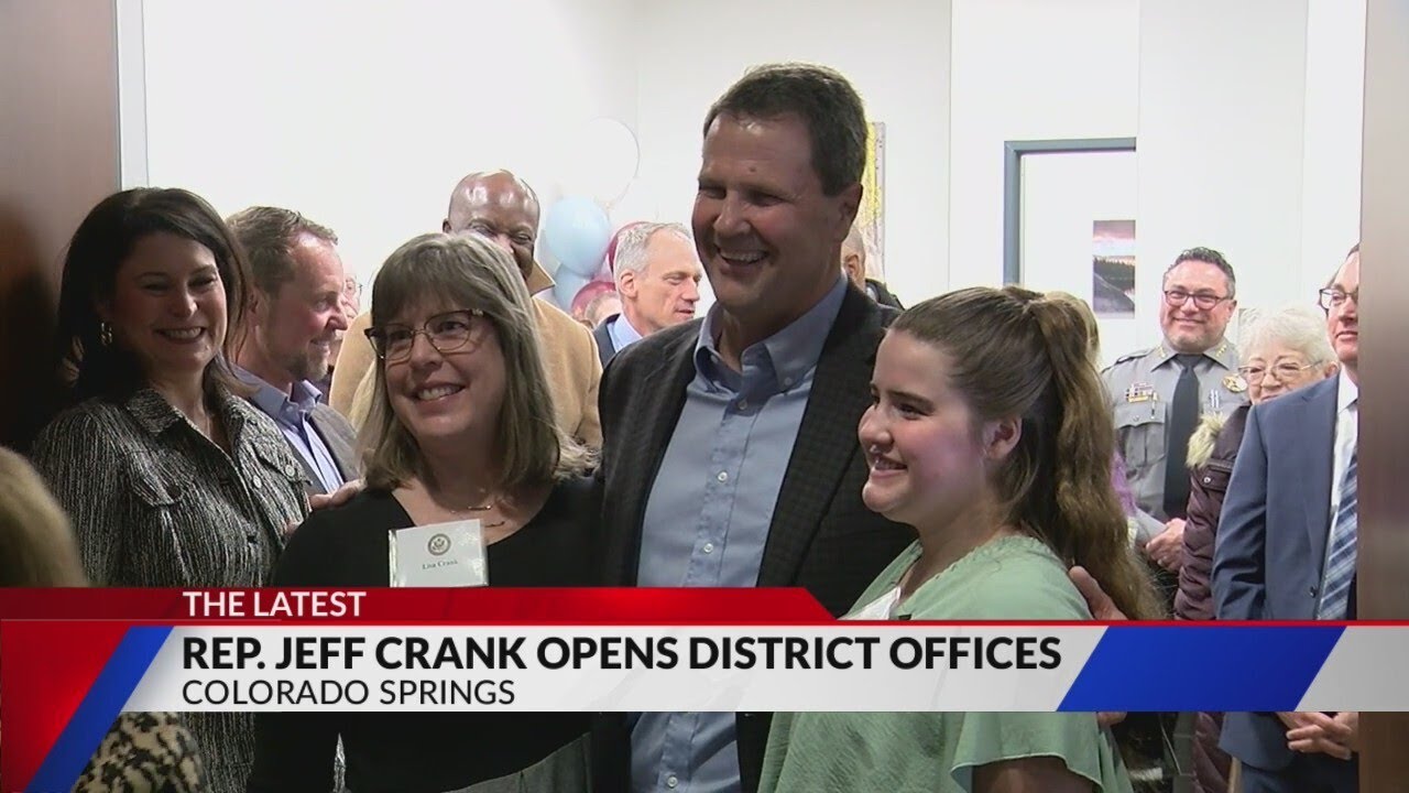 Rep. Jeff Crank opens new office in Colorado Springs - YouTube