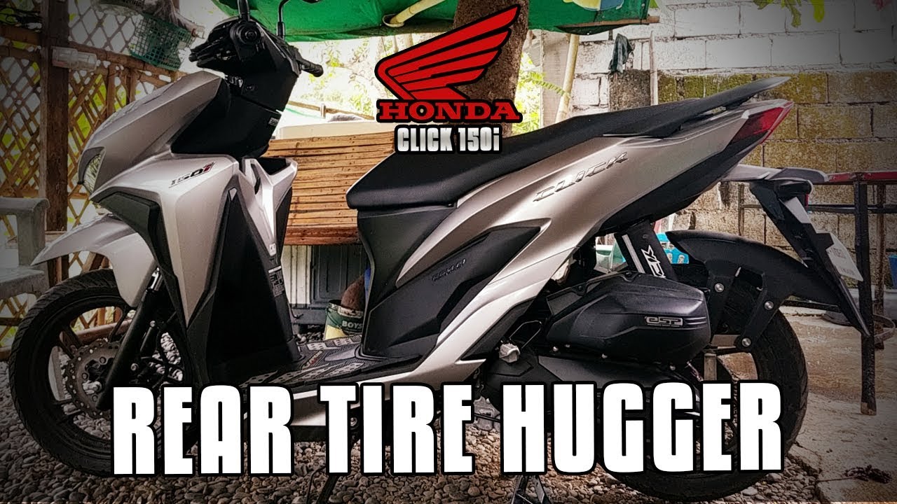 REAR TIRE HUGGER NI HONDA CLICK 150i - YouTube