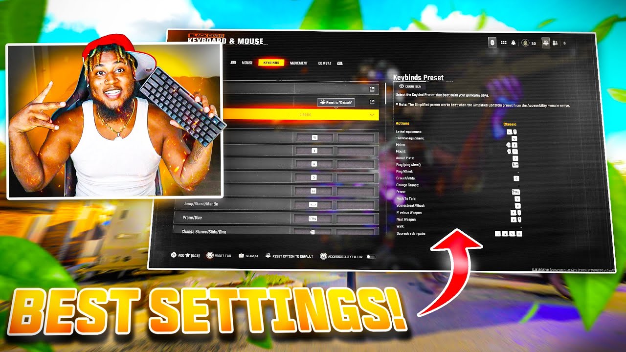The BEST Keyboard and Mouse Settings for Omnimovement & Aim on Black ...