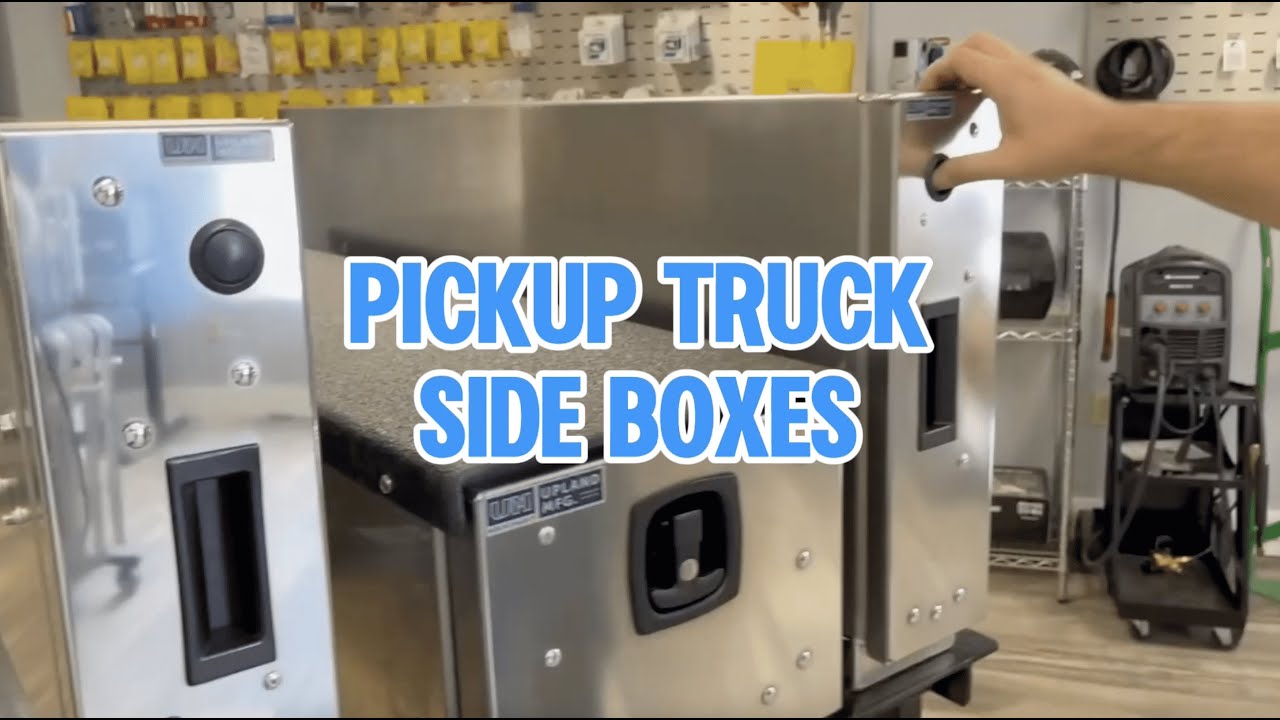 Pickup truck side boxes - YouTube