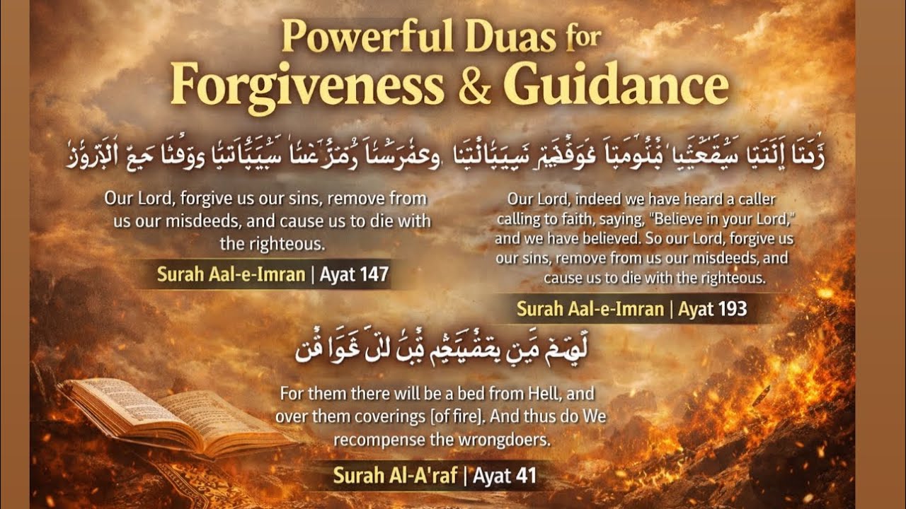 Powerful Duas from the Qur’an for Forgiveness & Guidance• Akhirat # ...