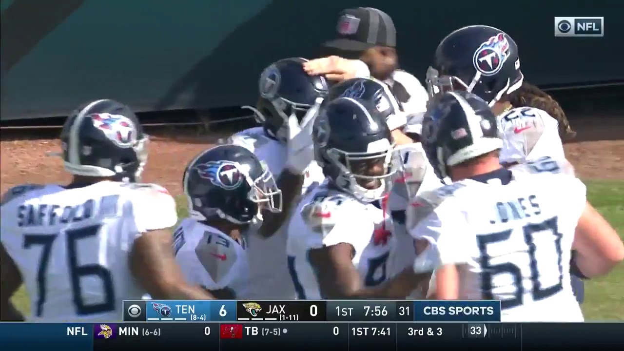 AJ BROWN AMAZING One-handed touchdown catch from Ryan Tannehil on Flea ...