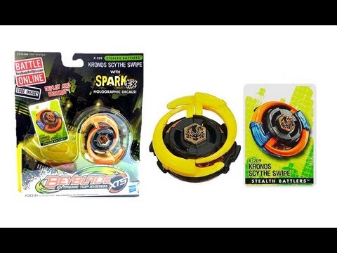 Beyblade XTS Stealth Battler Kronos Scythe Swipe [X-209] Unboxing - YouTube