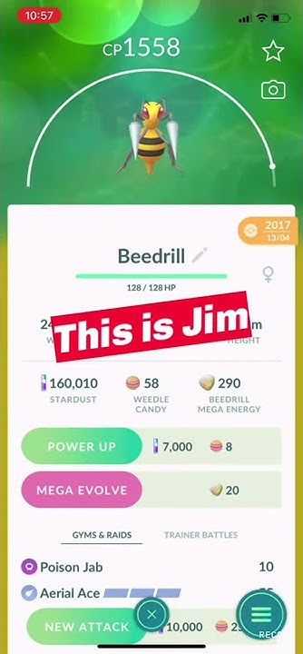Mega evolving Jim the Beedrill in Pokémon go #Shorts 😁| Jim the beedrill | mega evolve ...