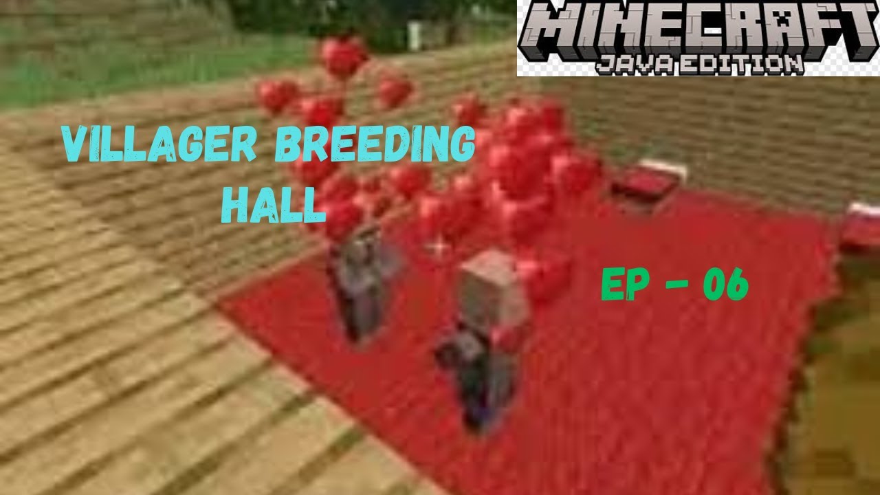 MINECRAFT JAVA Edition. ( EPISODE - 06 ). I made a VILLAGER BREEDING ...