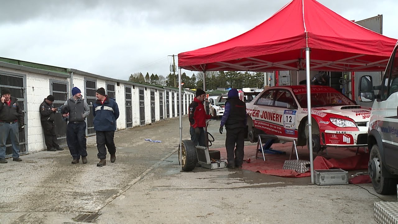 Midland Stages Rally 2015 - Service Area at Roscommon Racecourse - YouTube