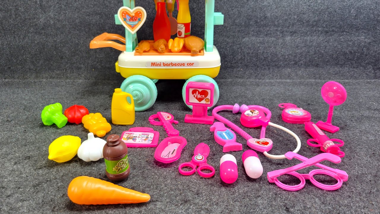 11 Minutes Satisfying with Unboxing Doctors toys, cooking fast food ...