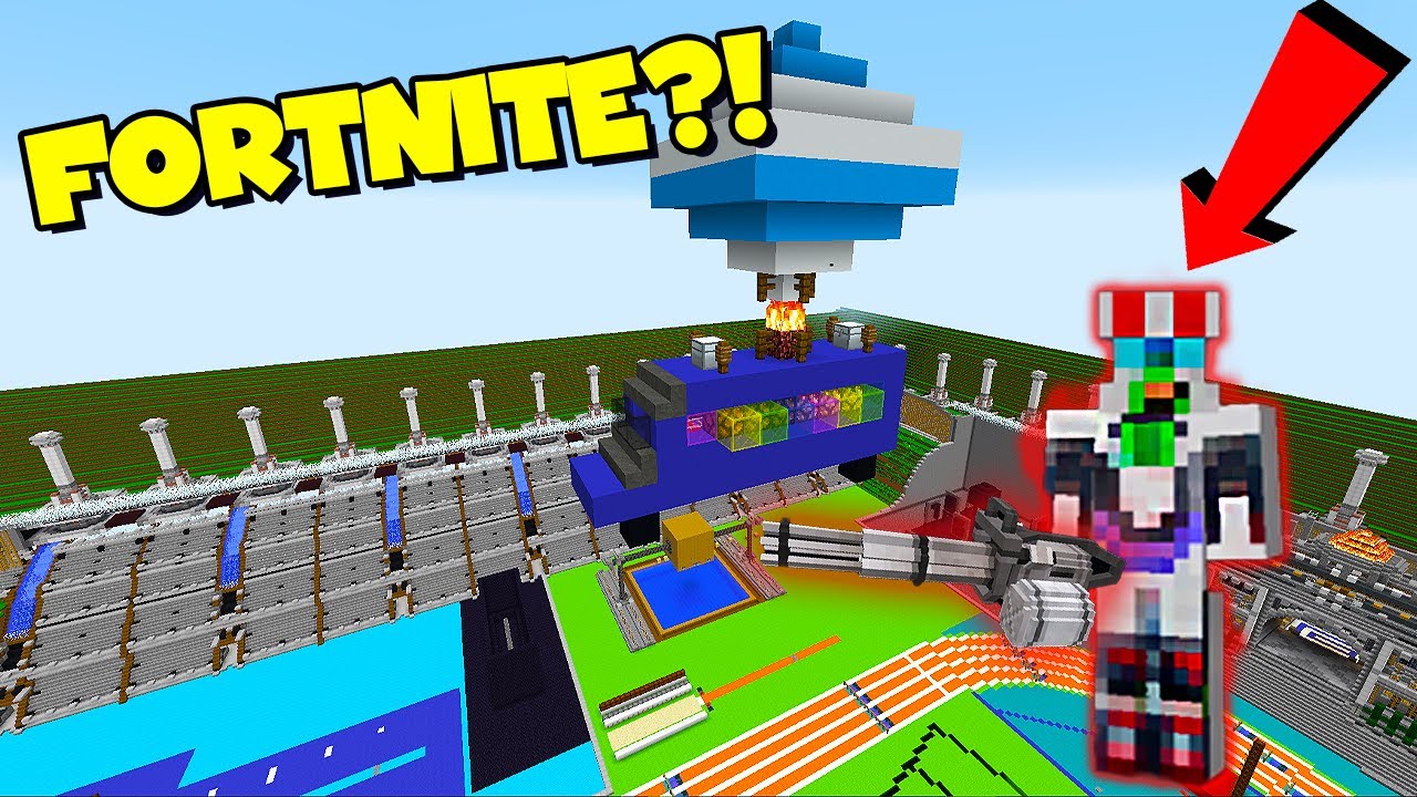 Minecraft FORTNITE BATTLE ROYALE! Popularmmos's Modded Mini Game! - YouTube