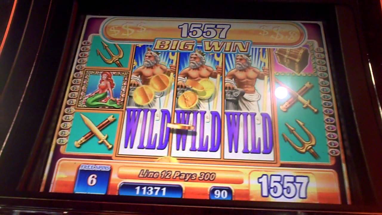 Neptune's Kingdom II Slot Machine Line Hits(2) and Bonus - YouTube