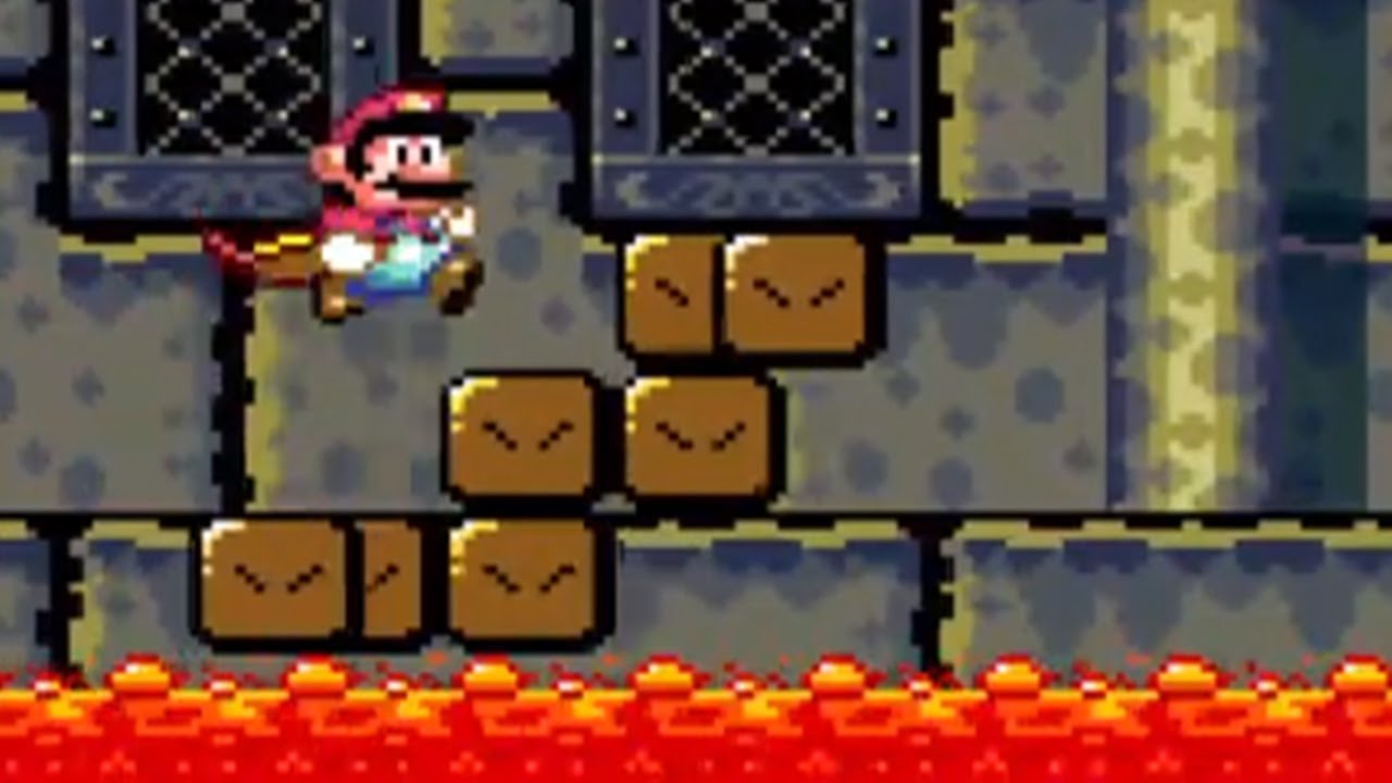 Roy's Castle - World 5 (Walkthrough) Super Mario World (SNES) - YouTube