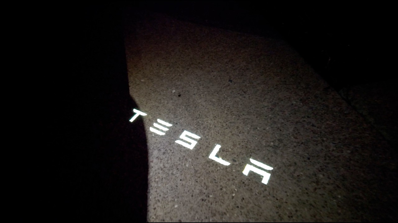 Official Tesla Model Y Projection Light Kit Unboxing and Install | 3rd ...