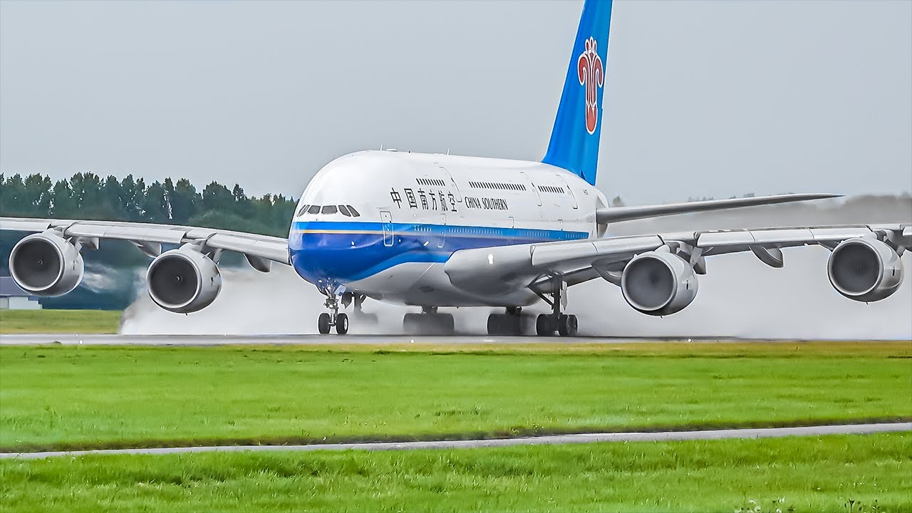 20 MINS of Landings & Takeoffs at AMS | Amsterdam Schiphol Airport ...