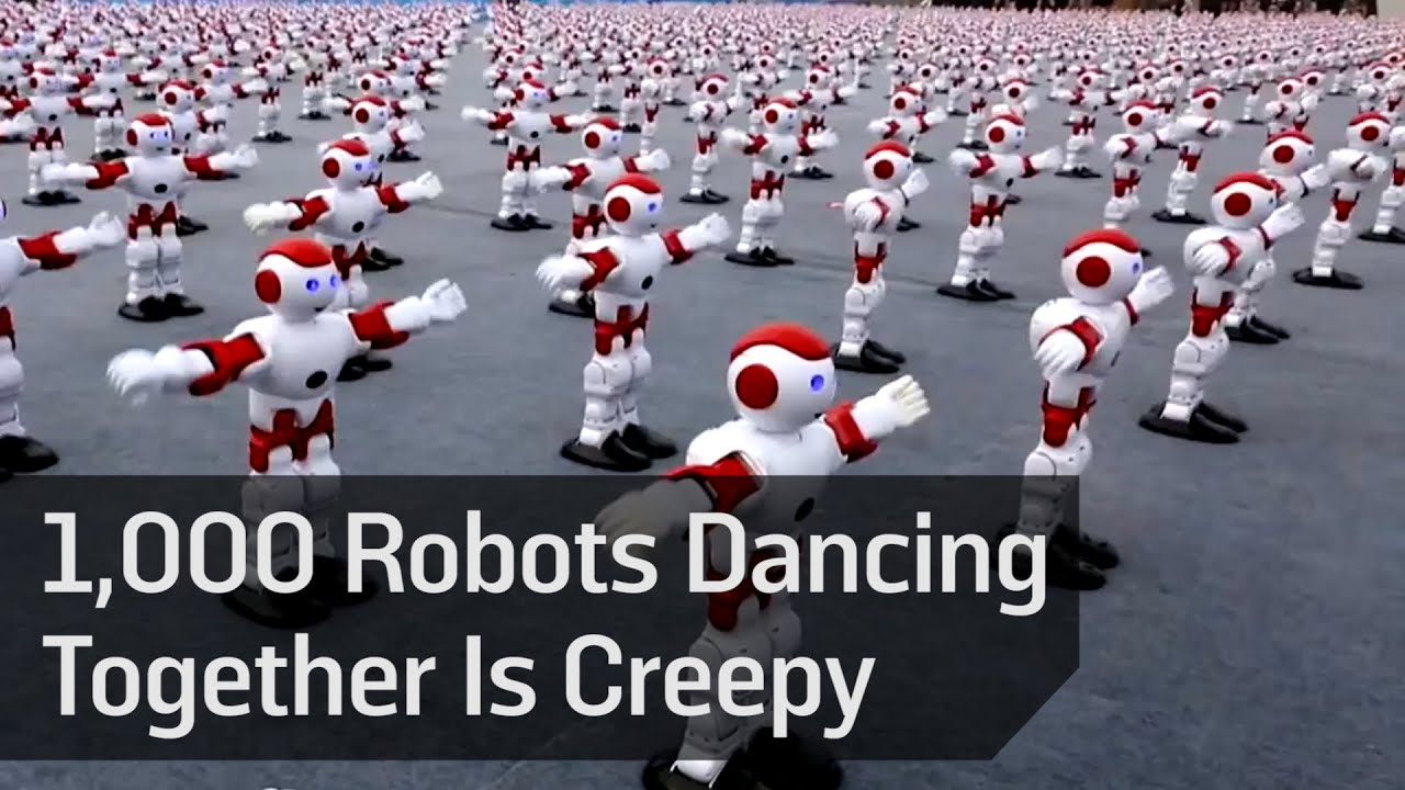 1,000 Robots Dancing Together Is Creepy - YouTube