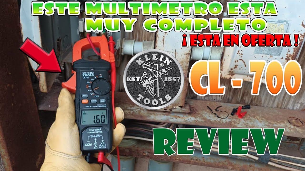El MULTIMETRO DIGITAL DE GANCHO de Klein Tools SUPER COMPLETO/ REVIEW ...
